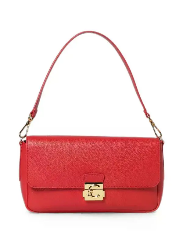 COCCINELLE Large C-me Lock Shoulder Bag - Red