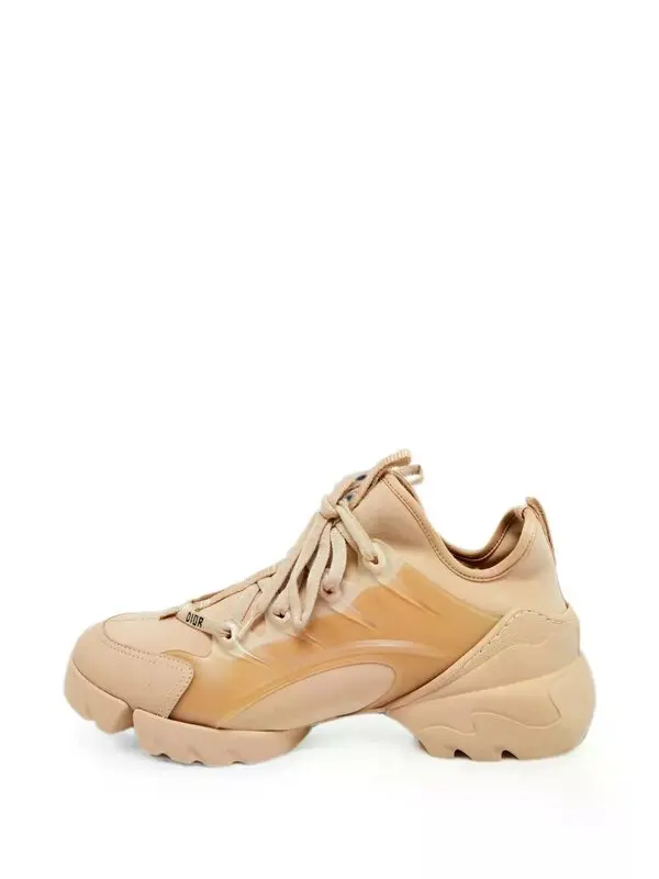 Dior D-connect Panelled Sneakers - Neutrals