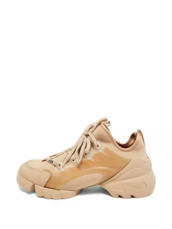 Dior D-connect Panelled Sneakers - Neutrals