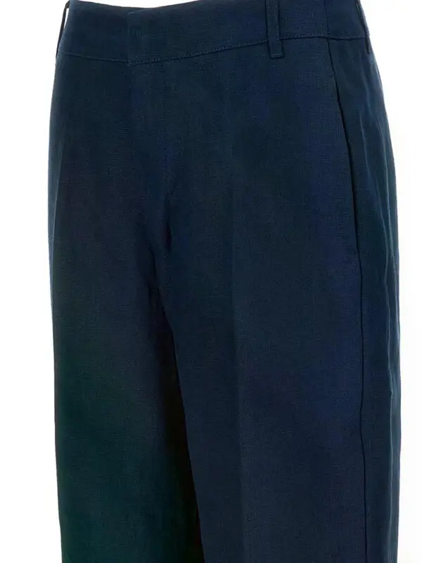 Max Mara Linen Basketweave Trousers