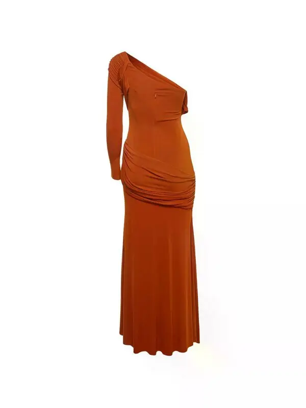 CHATS BY C.DAM Pansy Maxi Asymmetric Jersey Dress
