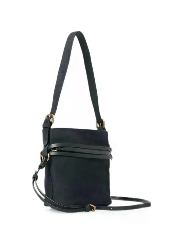 Pinko Studded Belted Shoulder Bag - Grey