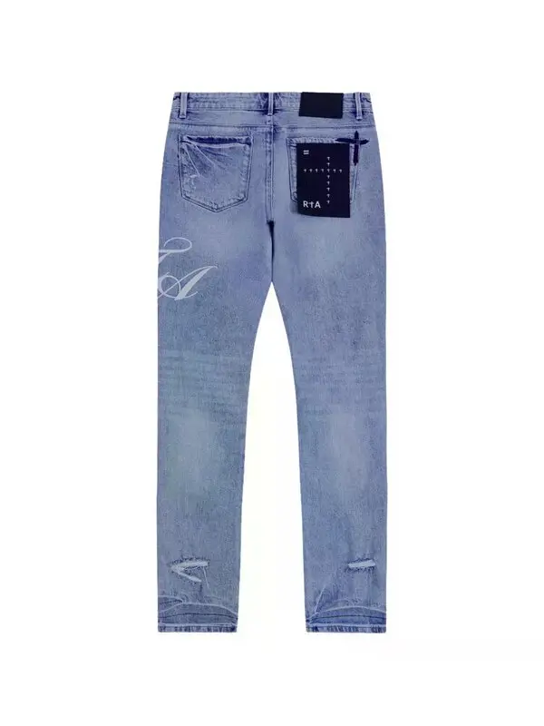 RtA Bryant Cursive Print Jeans
