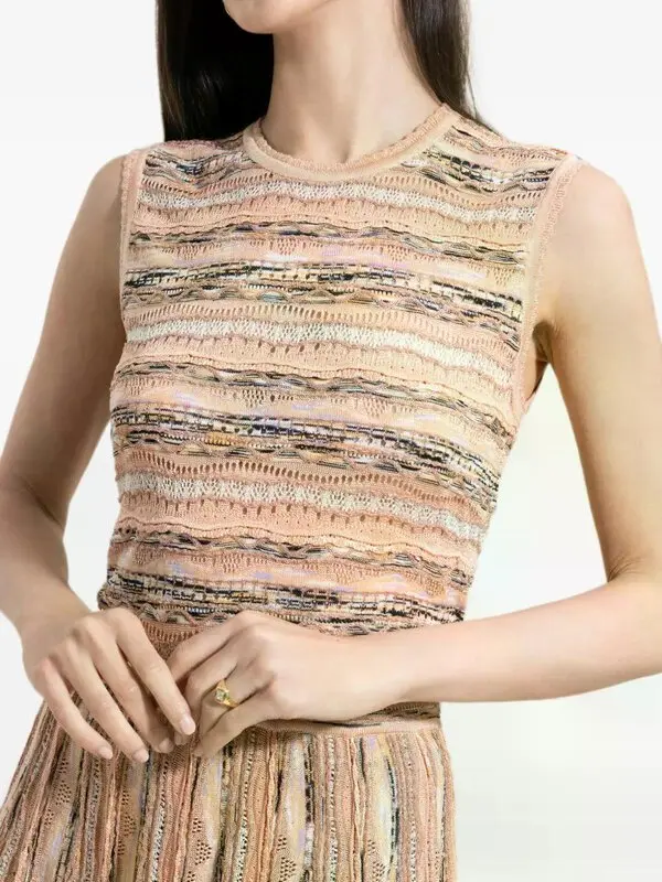 Ulla Johnson Alisa Geometric-pattern Knit Top