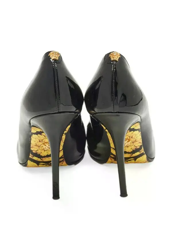 Versace Patent Leather Pointed Toe Pumps