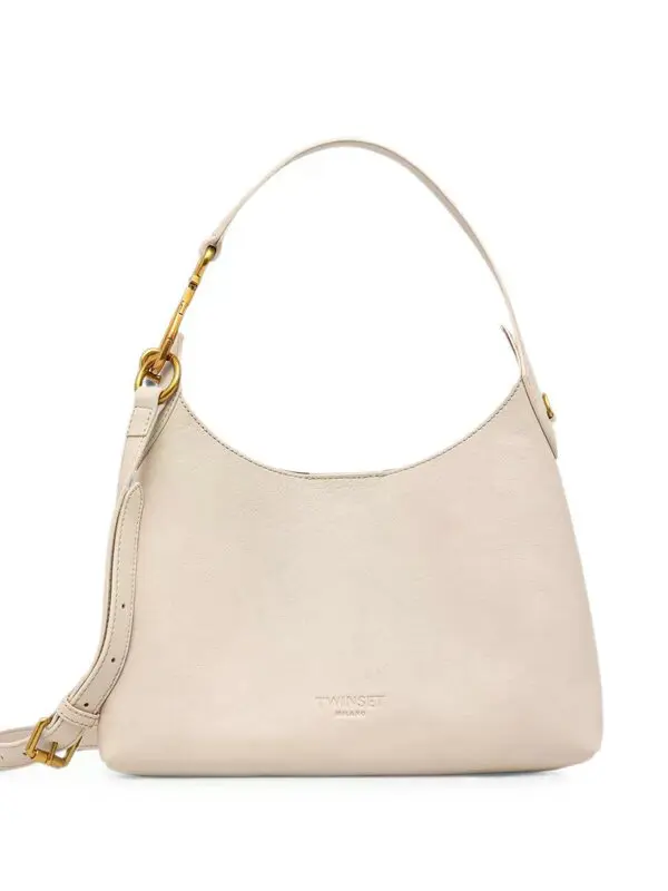 TWINSET Leather Shoulder Bag - Neutrals