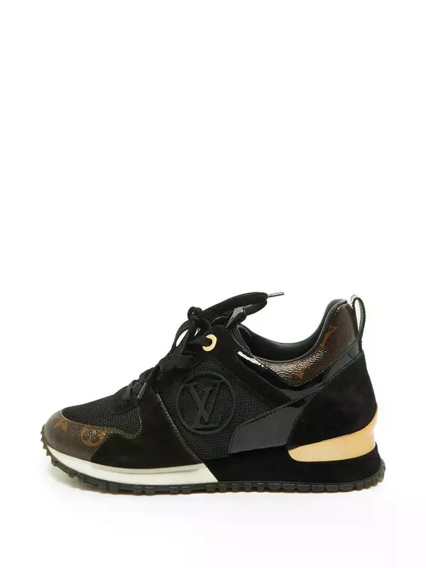 LOUIS VUITTON Run Away Monogram Sneakers - Black