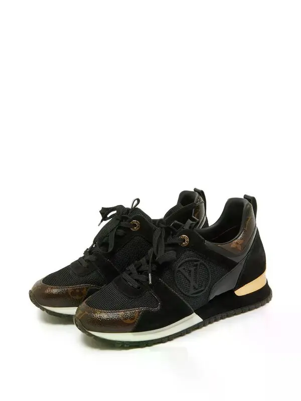 LOUIS VUITTON Run Away Monogram Sneakers - Black