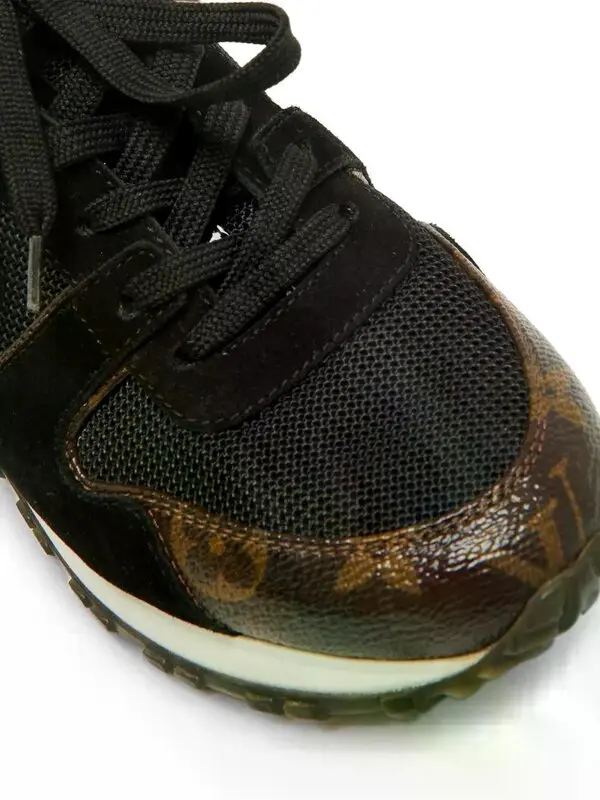 LOUIS VUITTON Run Away Monogram Sneakers - Black