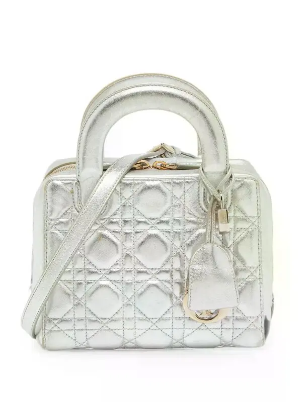 Dior Lily Cannage Tote Bag - Silver