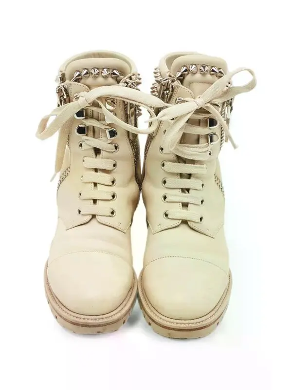 CHRISTIAN LOUBOUTIN Spike Embellished Combat Boots