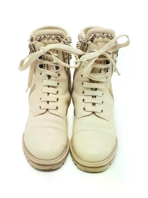 CHRISTIAN LOUBOUTIN Spike Embellished Combat Boots