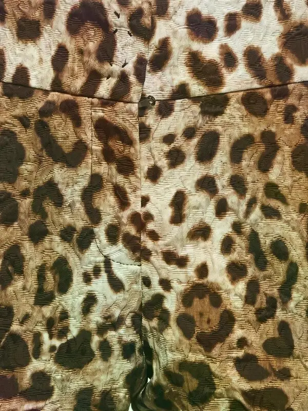 Dolce & Gabbana Leopard Print Jacquard Trousers