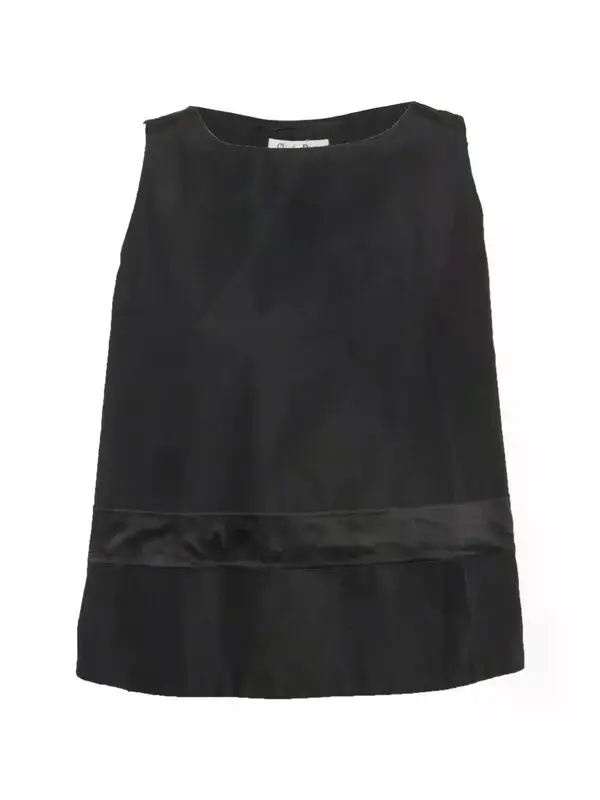Dior Belted Blouse - Black