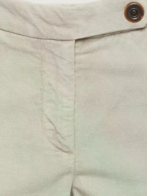 Brunello Cucinelli Beige Velvet Straight-leg Trousers