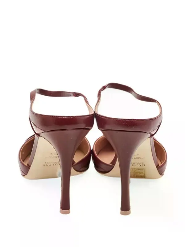 MALONE SOULIERS Uma Two-tone Leather Heeled Mules