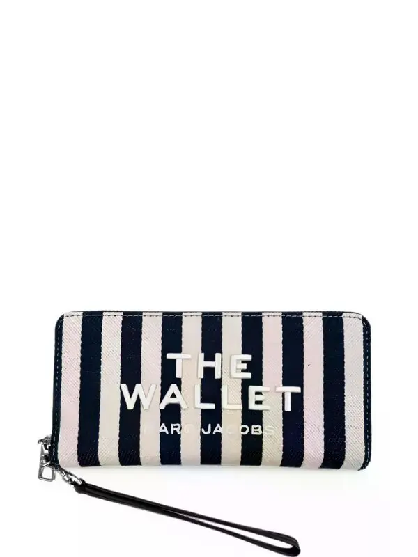 Marc Jacobs The Wallet Striped Embroidered Wallet