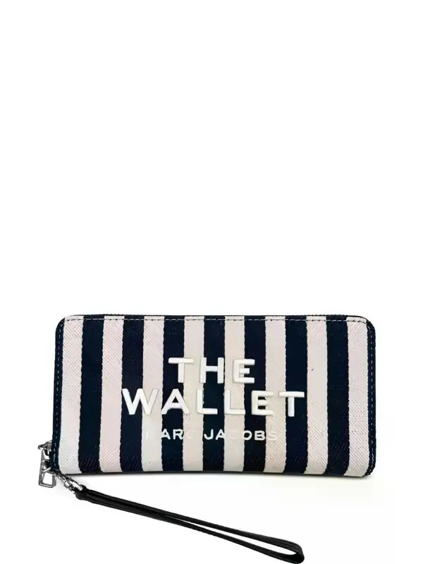 Marc Jacobs The Wallet Striped Embroidered Wallet