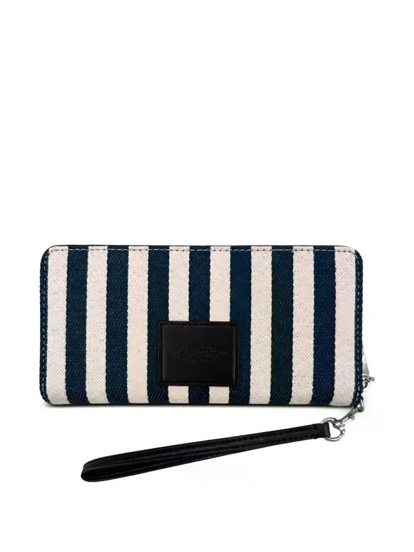 Marc Jacobs The Wallet Striped Embroidered Wallet