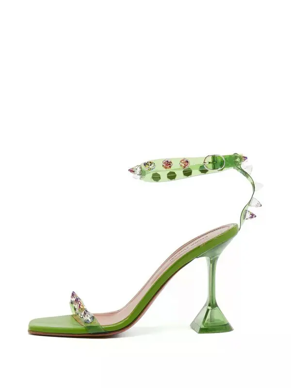 Amina Muaddi Julia Embellished Heeled Sandals
