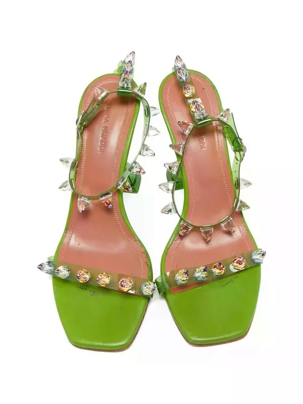 Amina Muaddi Julia Embellished Heeled Sandals