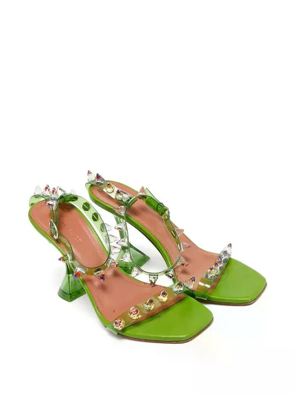 Amina Muaddi Julia Embellished Heeled Sandals