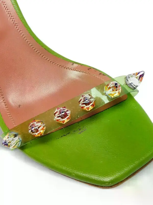 Amina Muaddi Julia Embellished Heeled Sandals