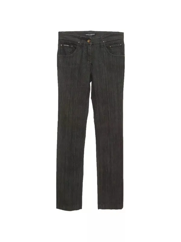 Dolce & Gabbana Logo Plaque Straight-fit Jeans