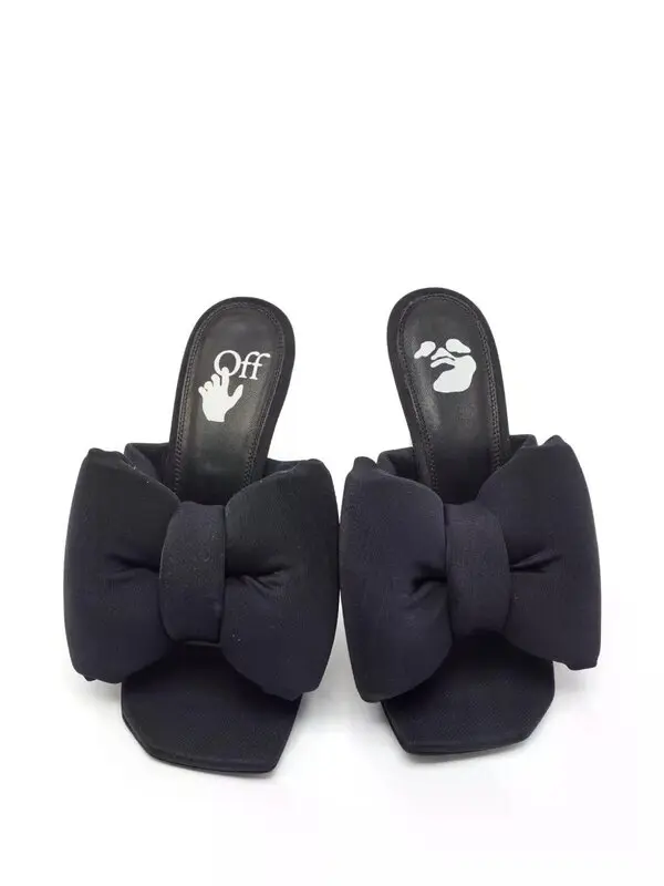 Off-White Allen Bow Slide Heeled Sandals