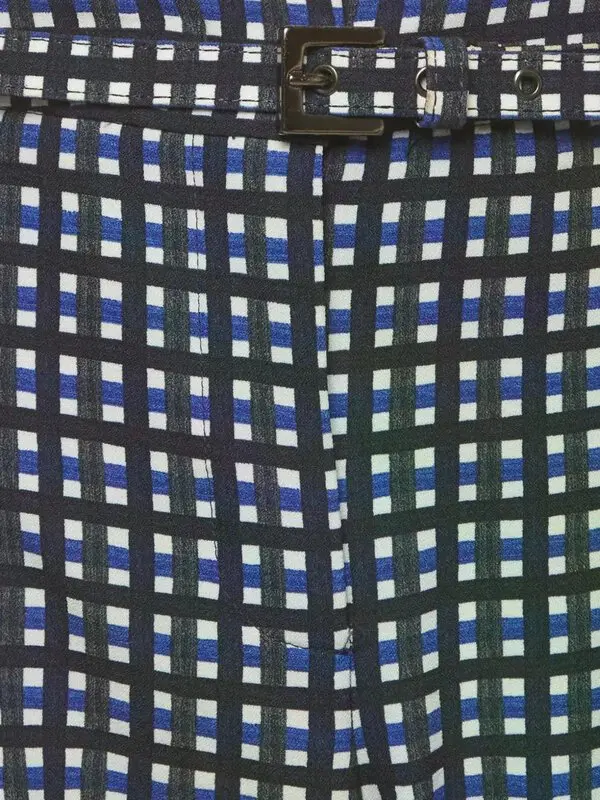 Max Mara Gingham Check Straight-leg Trousers