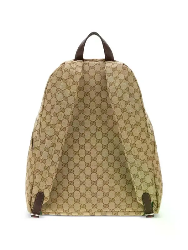 Gucci Gg Tag Monogram Backpack - Neutrals