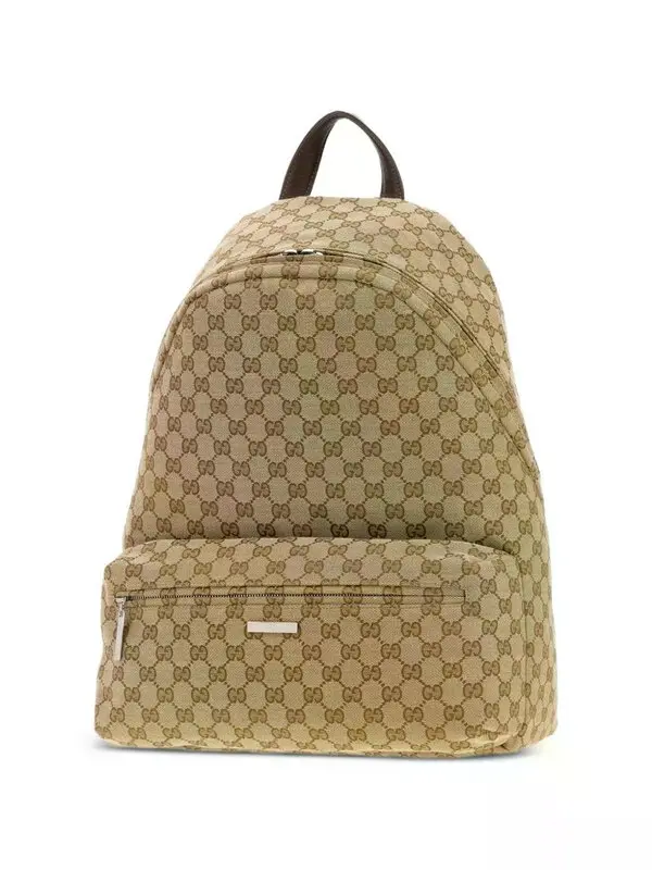 Gucci Gg Tag Monogram Backpack