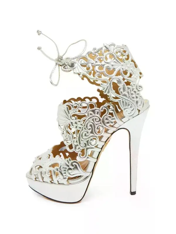 CHARLOTTE OLYMPIA Belinda Leather Platform Sandals
