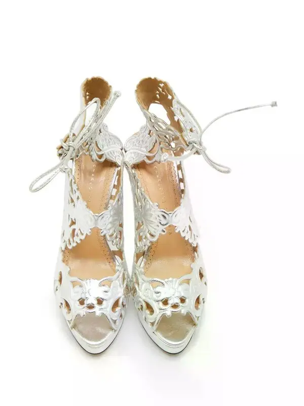 CHARLOTTE OLYMPIA Belinda Leather Platform Sandals