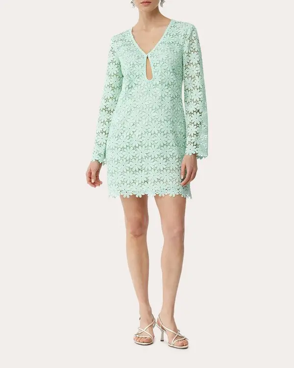 Waimari Seraphine Floral Sequin Lace Mini Dress