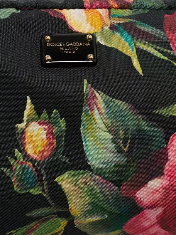 Dolce & Gabbana Rose-print Cosmetic Pouch