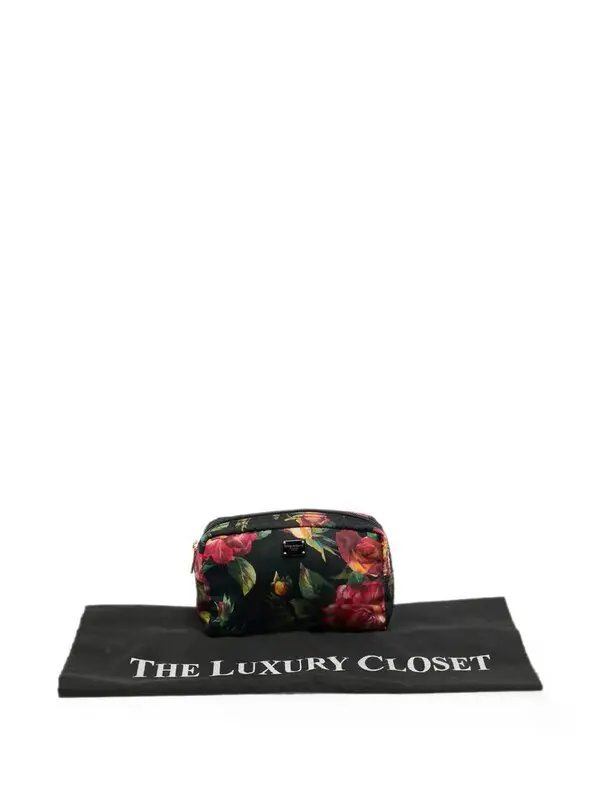 Dolce & Gabbana Rose-print Cosmetic Pouch