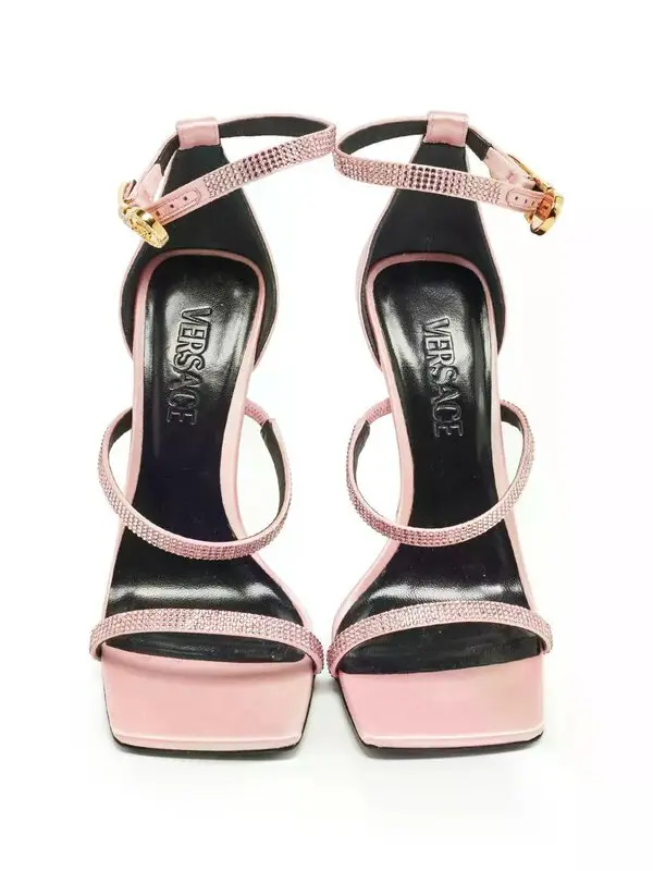 Versace Safety Pin Heeled Sandals