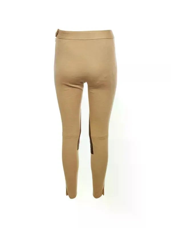 Polo Ralph Lauren Beige Paneled Zip Leggings