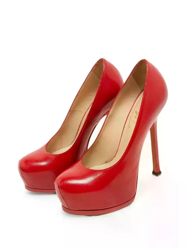 Saint Laurent Patent Leather Platform Pumps
