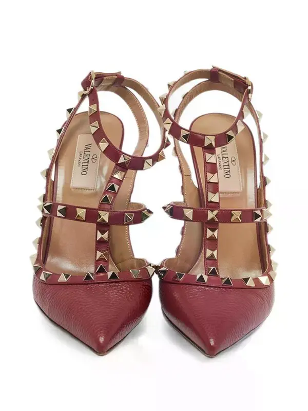 Valentino Garavani Rockstud Leather Heeled Pumps