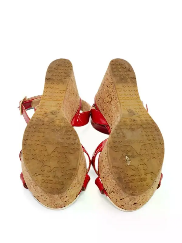 JIMMY CHOO Panther Cork Platform Sandals