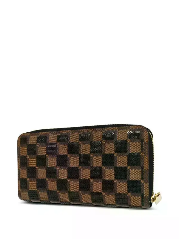 LOUIS VUITTON 2013 Zippy Damier Paillettes Long Wallet