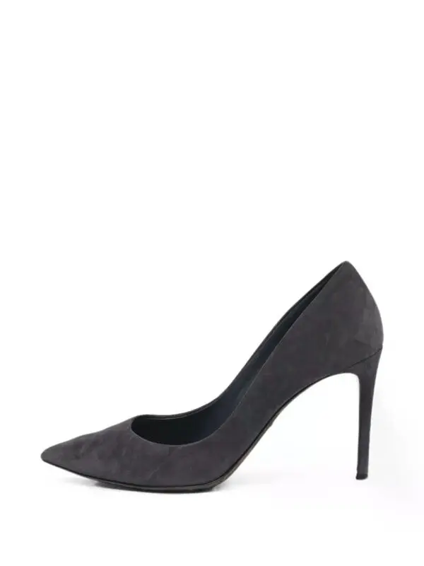 Dolce & Gabbana Suede Pointed-toe Stiletto Pumps - Grey