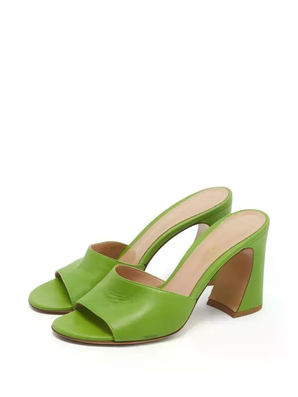 GIANVITO ROSSI Wynn Leather Sandals - Green