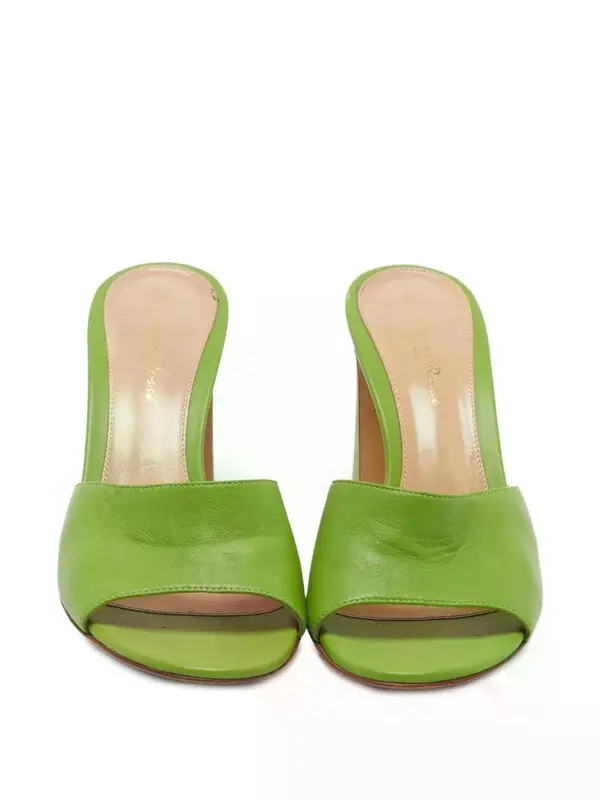GIANVITO ROSSI Wynn Leather Sandals - Green