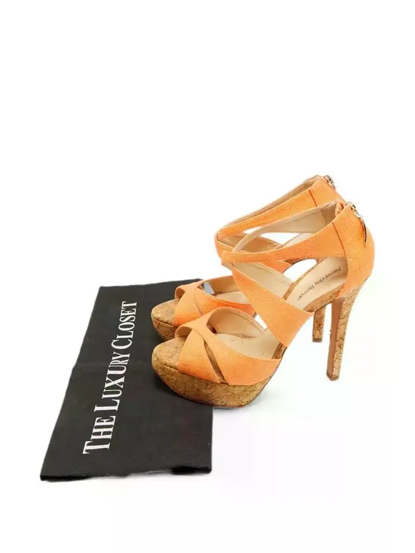 ALEXANDRE BIRMAN Platform Stiletto Sandals - Orange