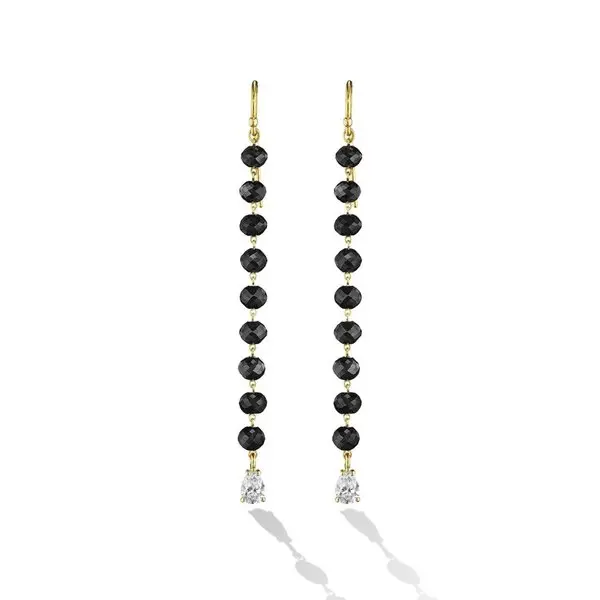 CADAR Yellow Gold And Diamond Drop Earrings - One-color