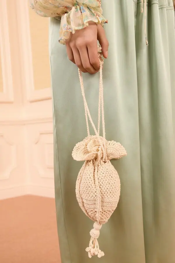 Ulla Johnson Crochet Mermaid Pouch