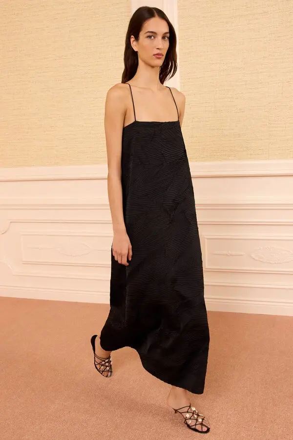 Ulla Johnson Landscape Satin Maxi Dress